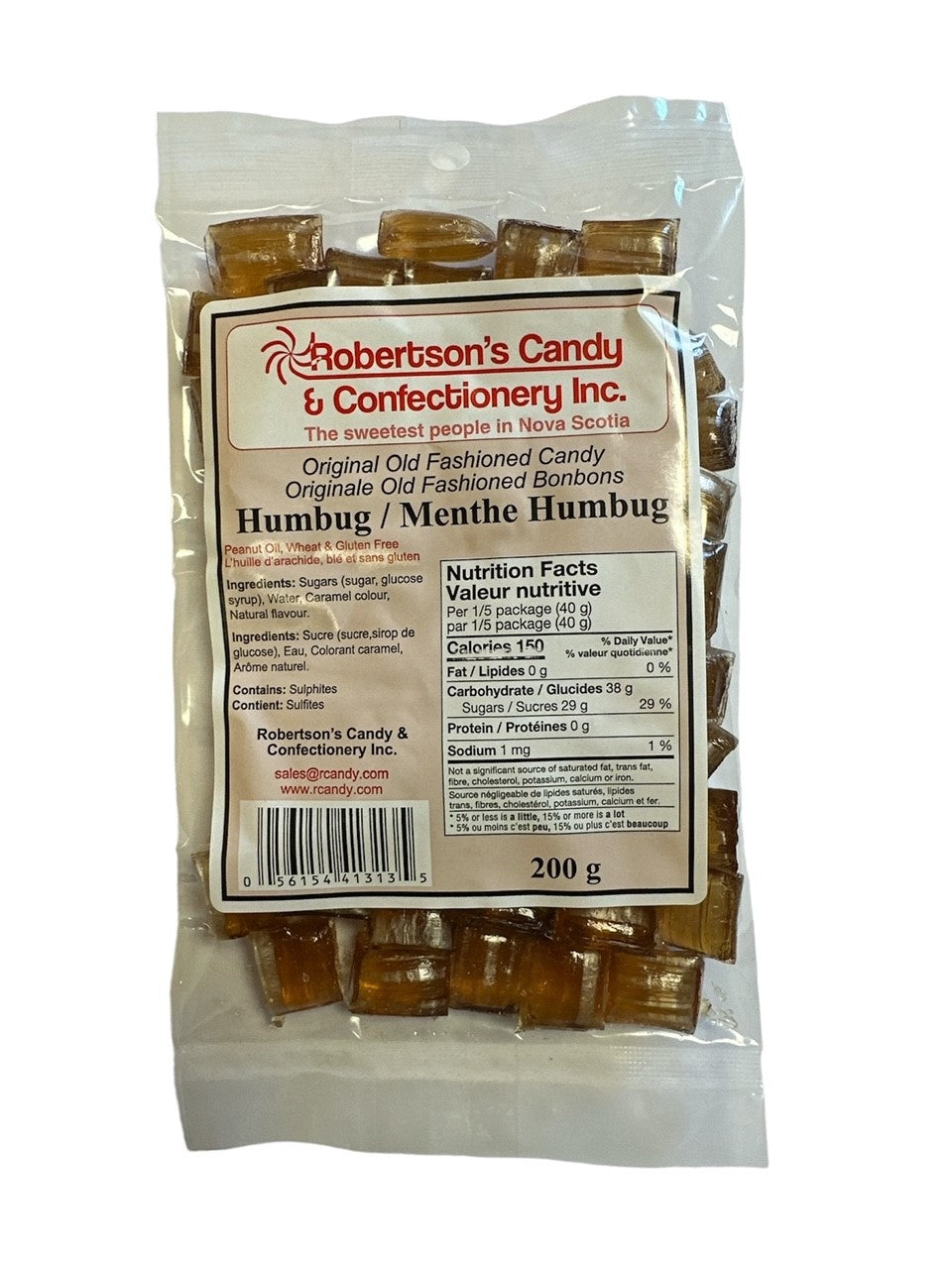 Old Fashioned Humbug (200g Bag) - Robertson's Candy & Confectionery ...